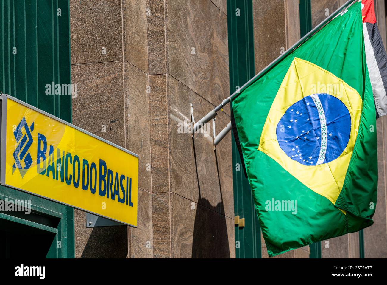 Sao Paulo, Brazil - Oct 26, 2021: Facade of Banco do Brazil with ...