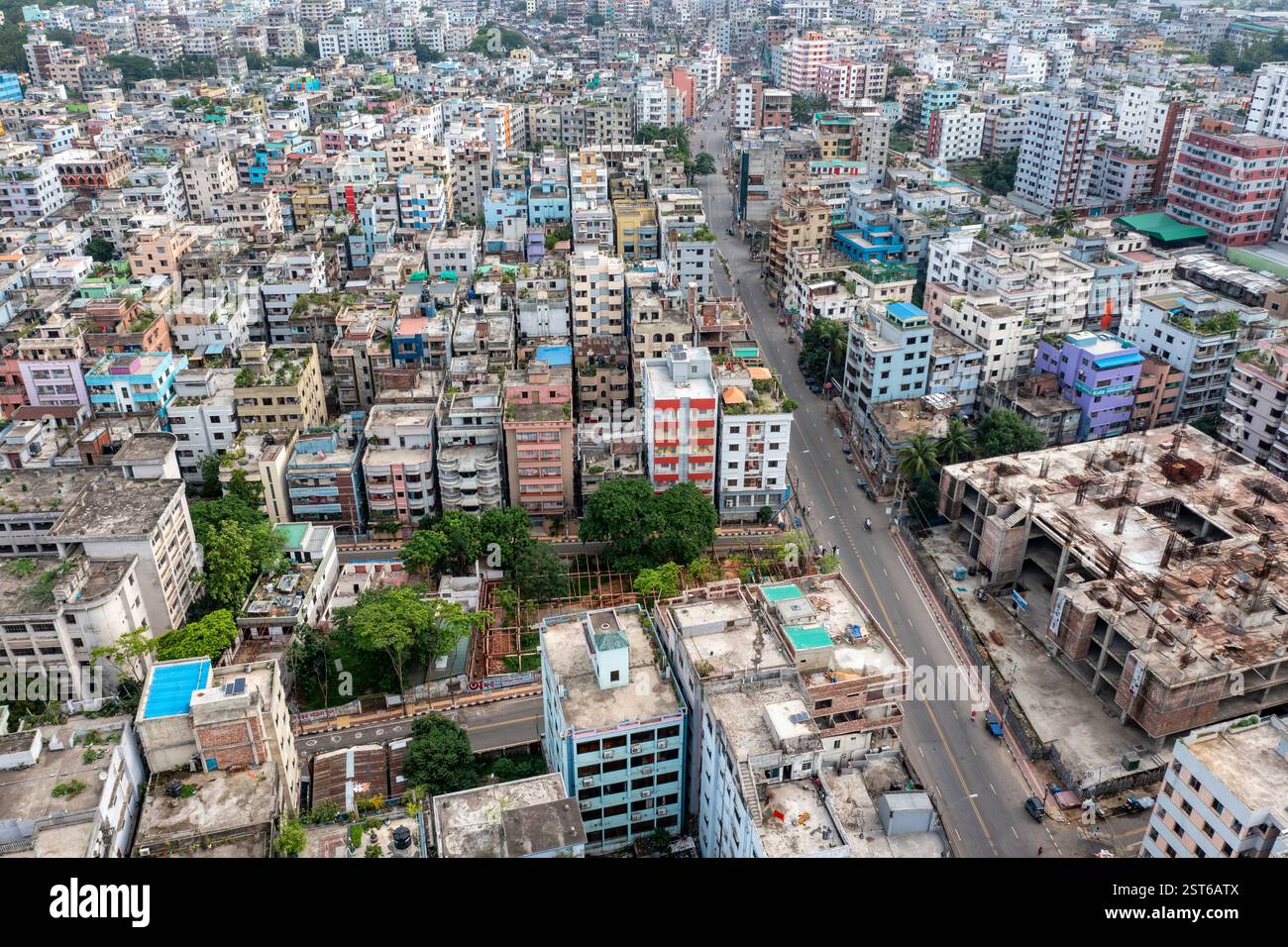 An aerial view of Dhaka’s Mirpur area, showcasing the vibrant urban ...