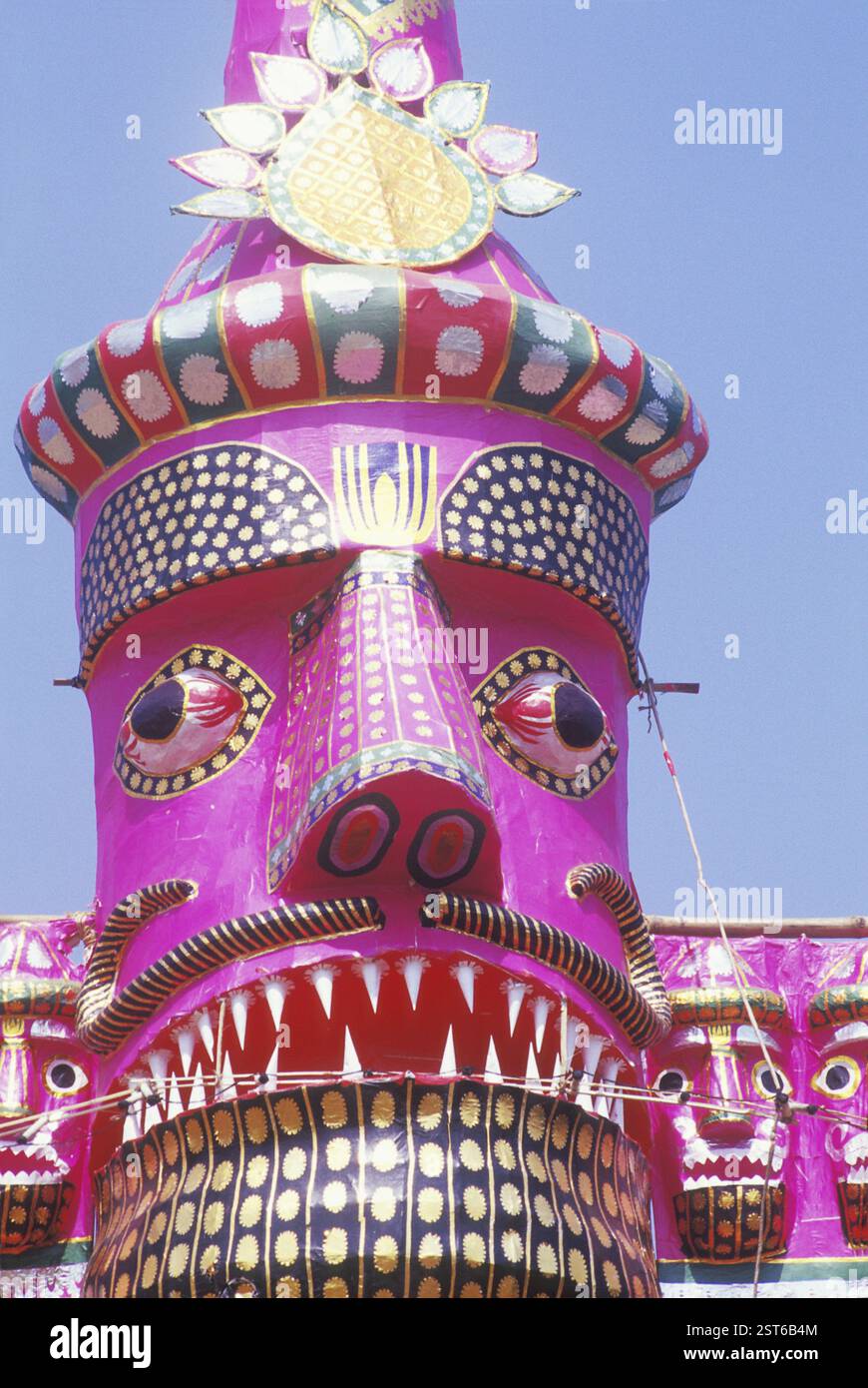 Ravana paper effigy during Dassera festival in India Stock Photo - Alamy