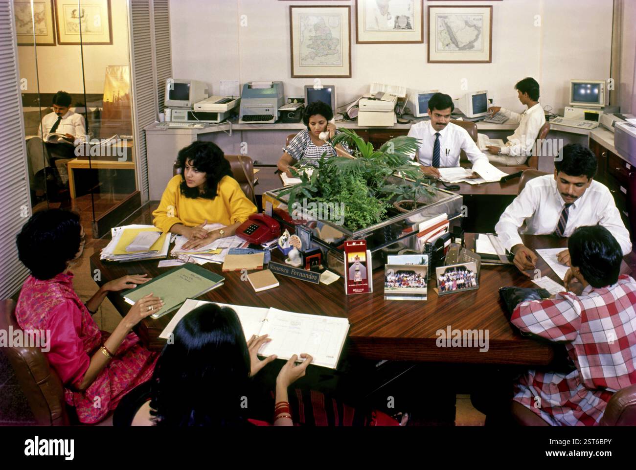 People working in office, india Stock Photo - Alamy