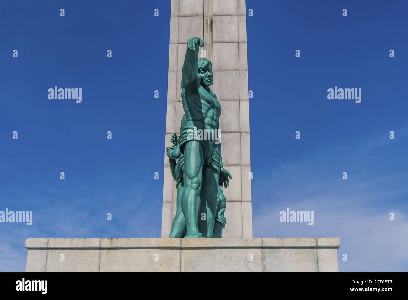 Daejeon, South Korea, October 9, 2019: Closeup of Statue of the Ten ...