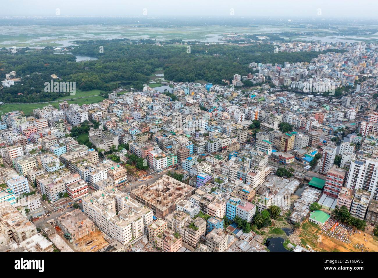 A bird's-eye view of Dhaka's National Botanical Garden, showcasing lush ...