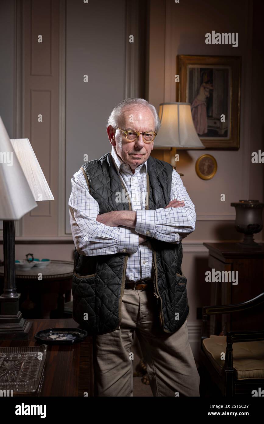 English historian and tv broadcaster, David Starkey, photographed at ...