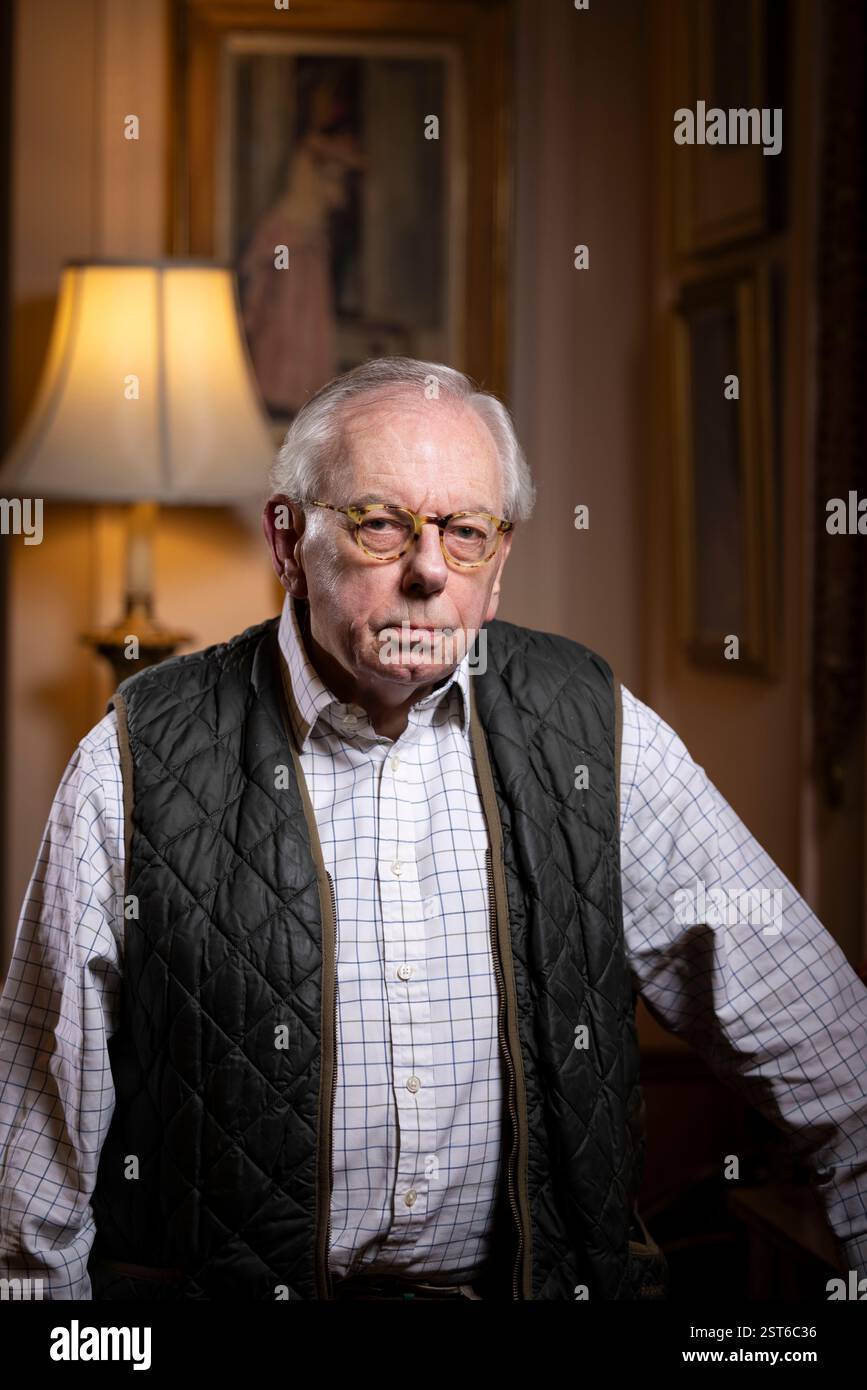 English historian and tv broadcaster, David Starkey, photographed at ...