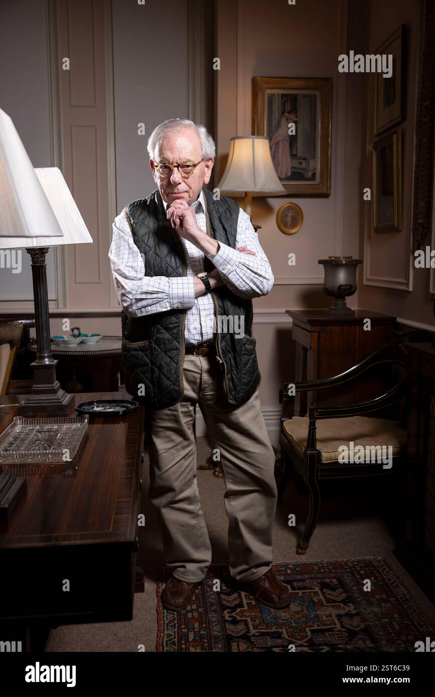 English historian and tv broadcaster, David Starkey, photographed at ...