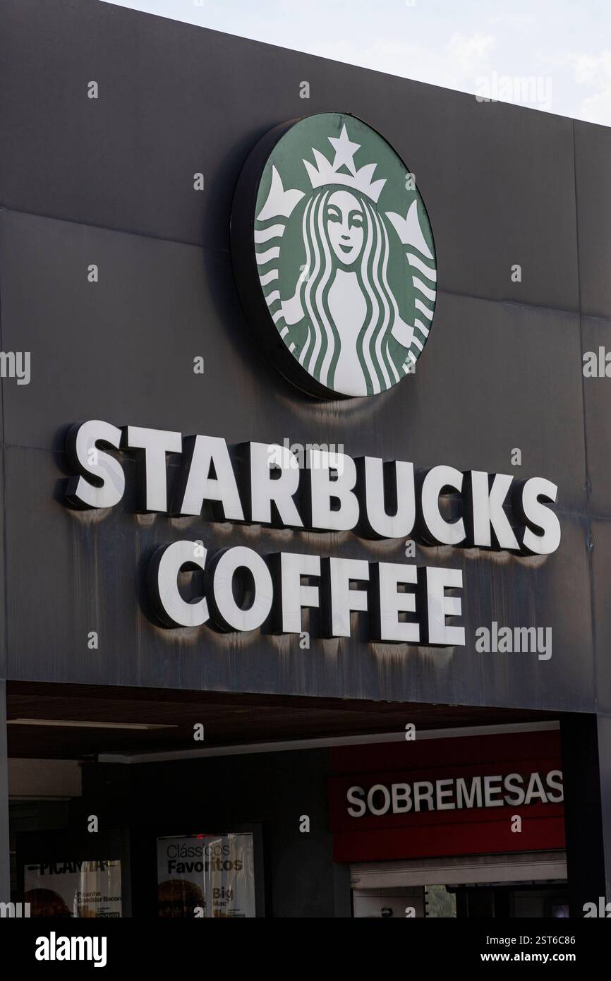 Sao paulo, Brazil - - aug 03 2021 - Starbucks Coffee sign outdoor ...