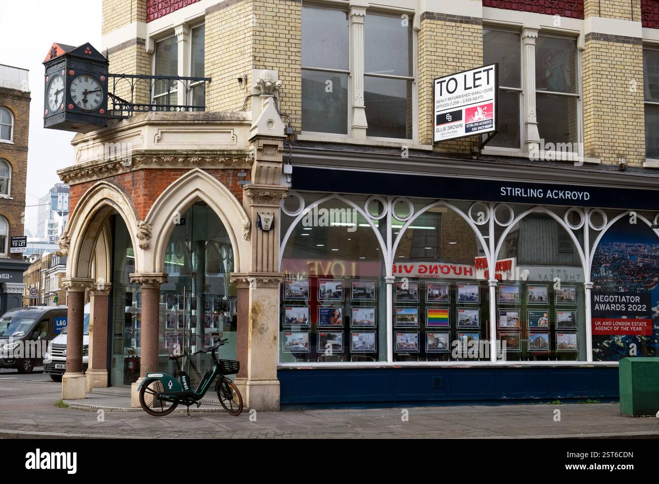 A view of Stirling Ackroyd Estate and Letting Agents building on Great Eastern Street and ...