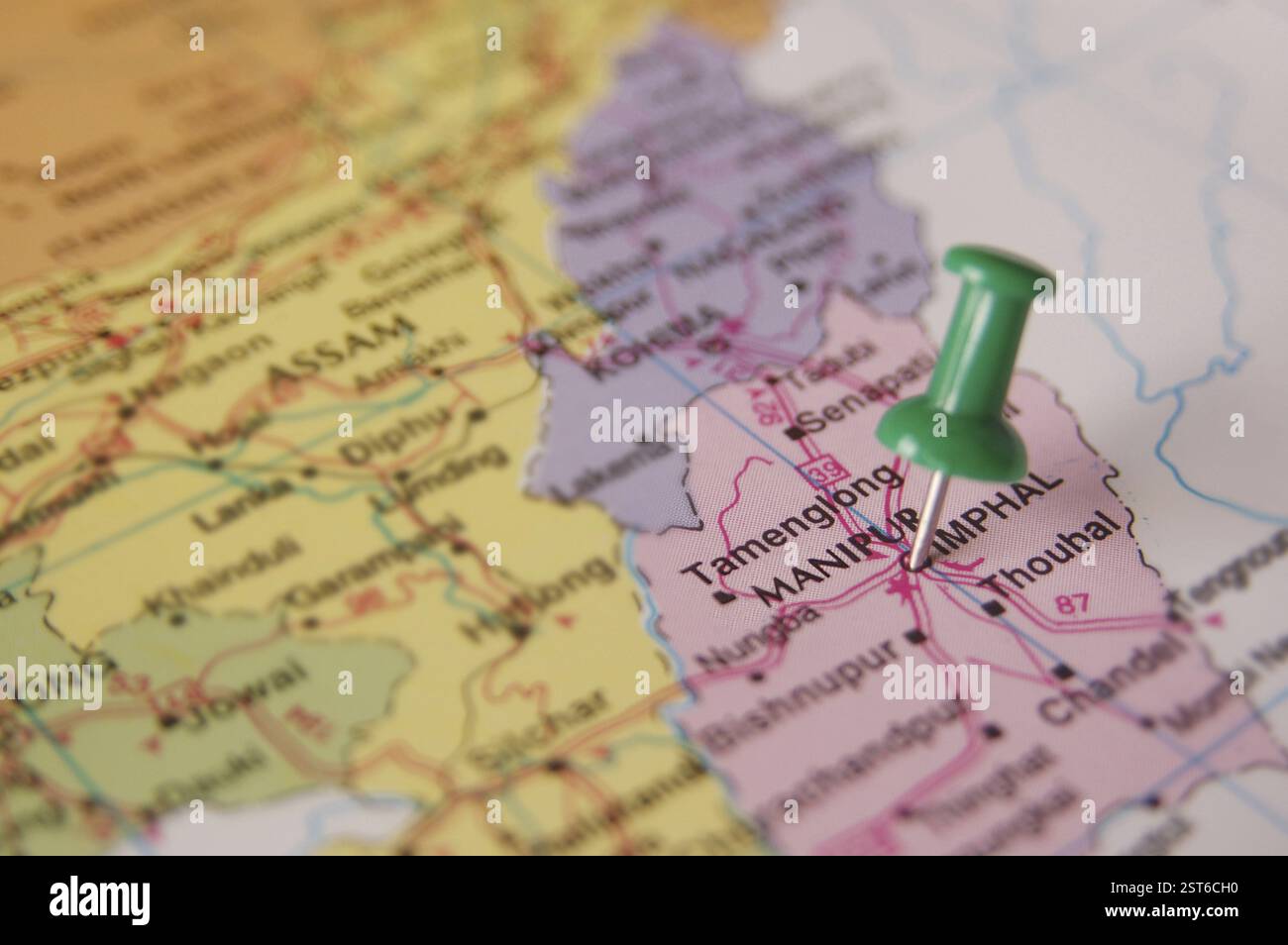 Map of manipur hi-res stock photography and images - Alamy