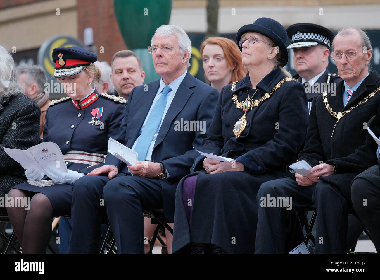 Sir John Major attends the 30th Anniversary Remembrance Service of the ...
