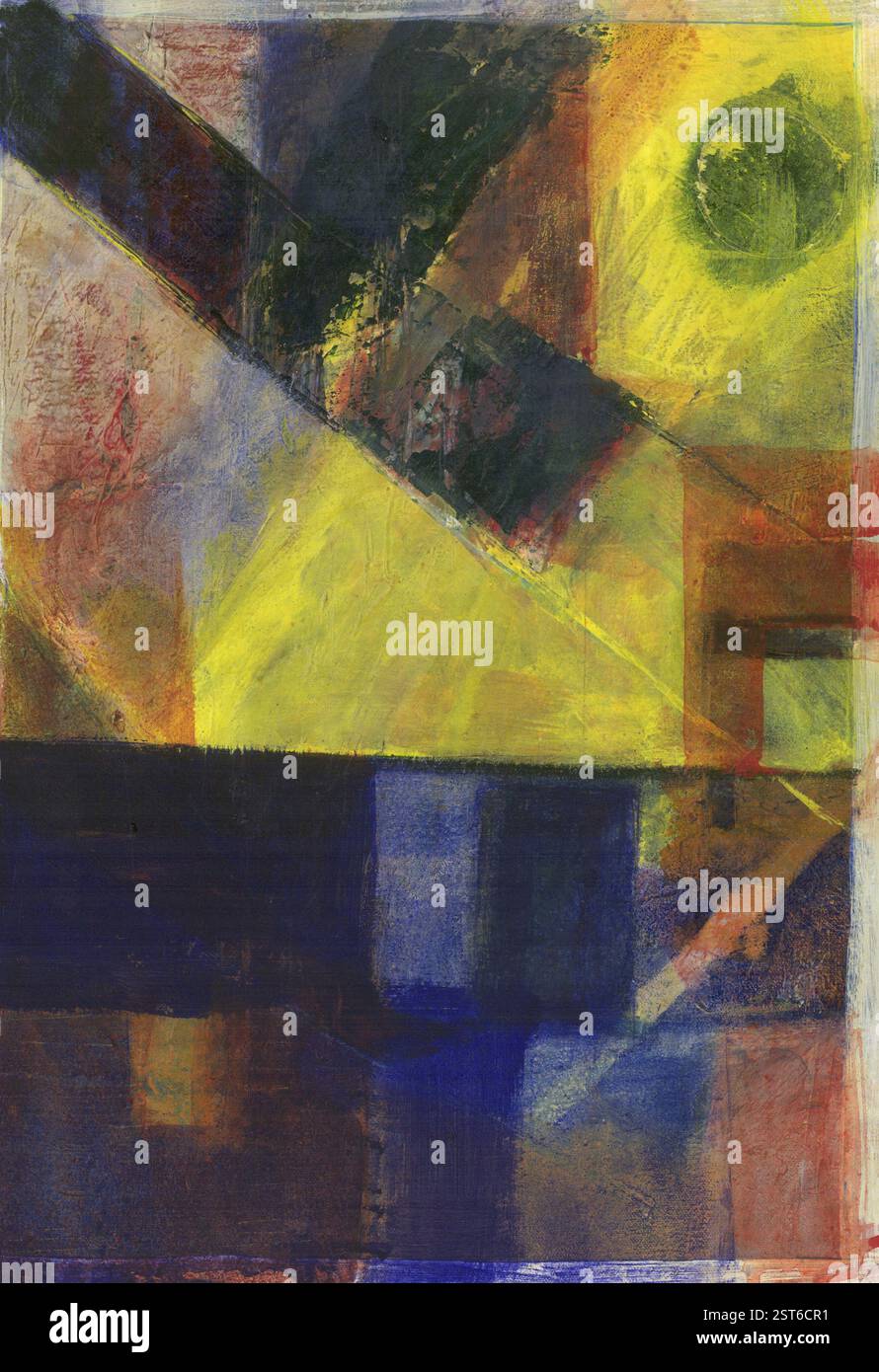 Acrylic color on canvas abstract, Artist: Arun K. Mishra, Artist: Arun ...