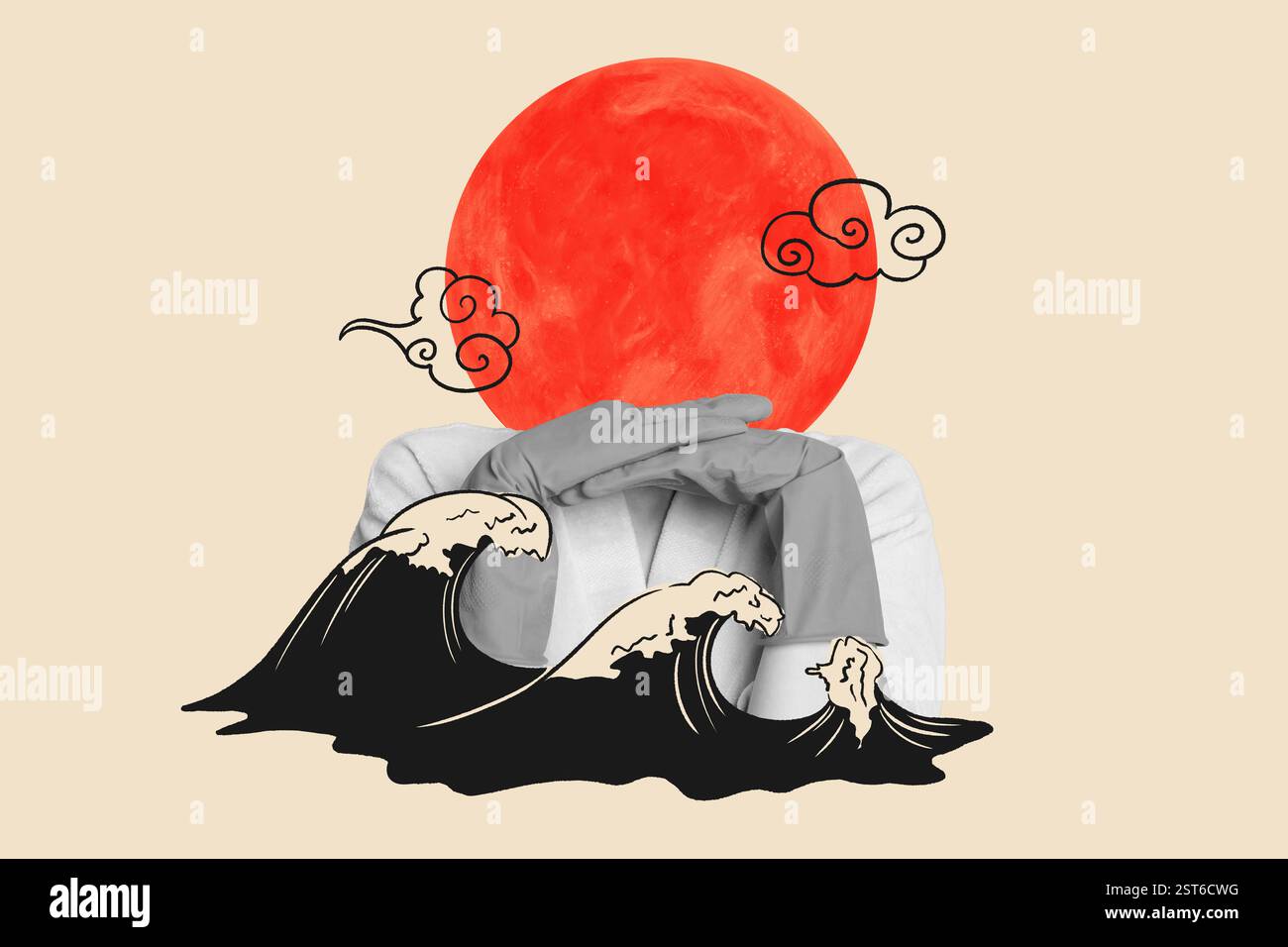 Headless woman painting hi-res stock photography and images - Alamy