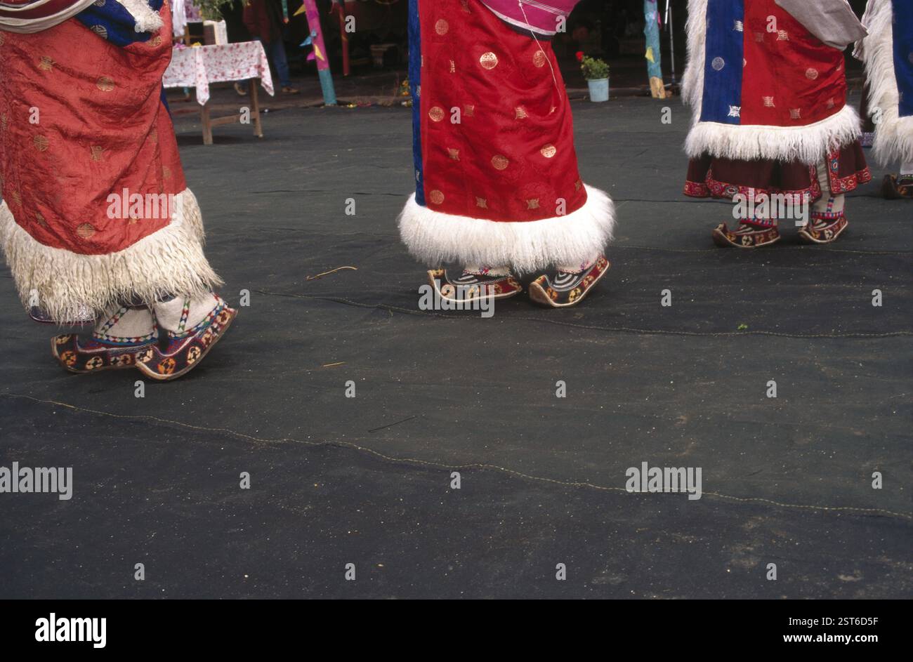 Ladakh festival dance, ladakhi women wearing pabu (shoes), leh, Jammu ...