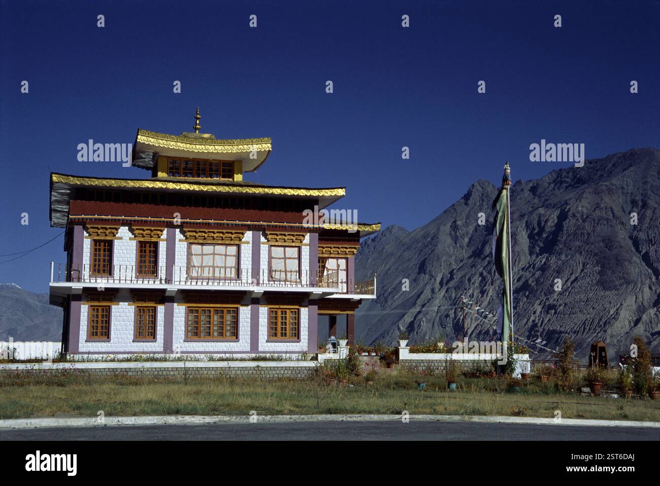 Diskit monastery, Leh, Ladakh, Jammu and Kashmir, India, Asia Stock ...