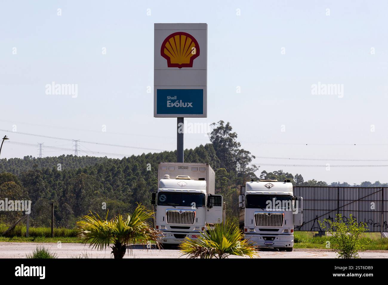 Sao Paulo, Brazi - nov 27, 2020 - Shell logo sign on gas station. Shell ...
