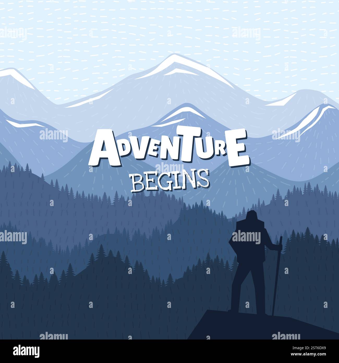 Rugged landscape background Stock Vector Images - Alamy