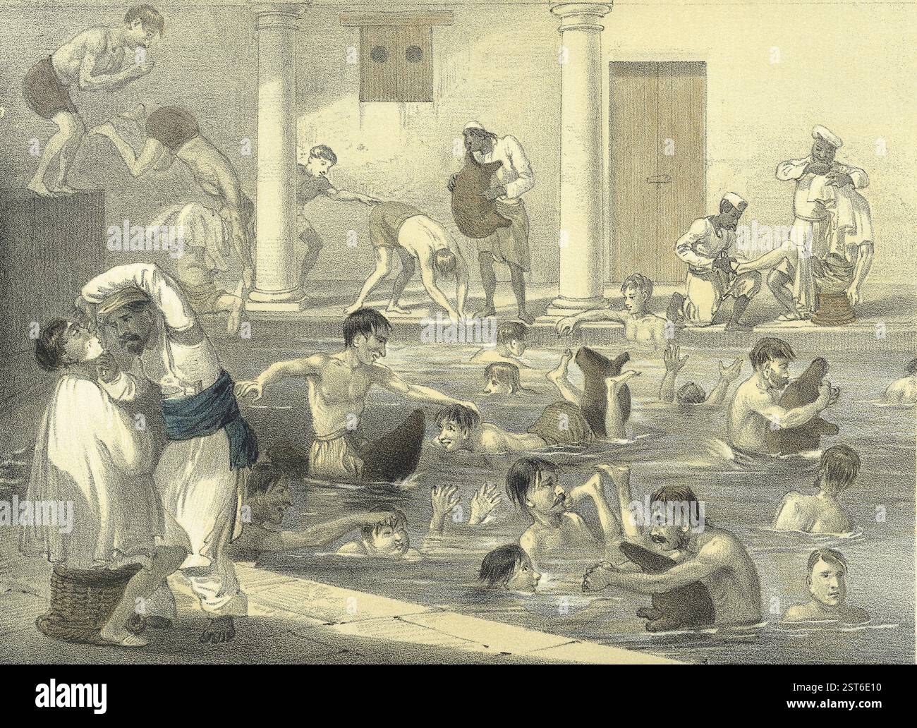 Illustration Lithograph Woodcut of Life in India During British Rule ...