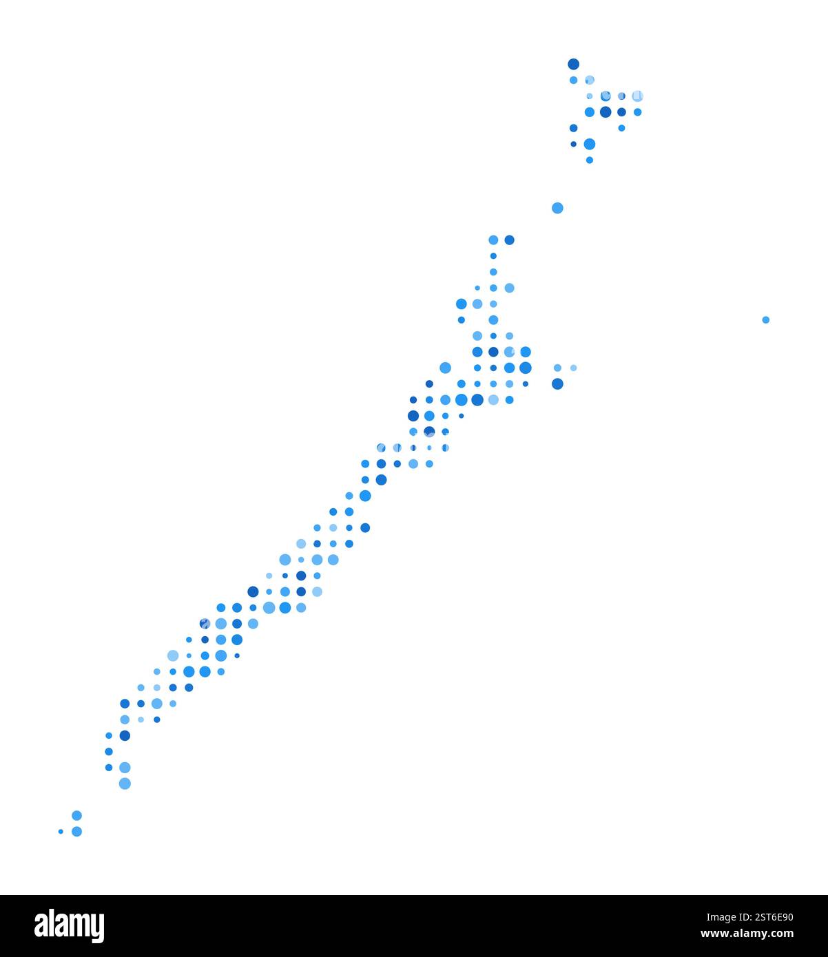 Palawan Dot Map. Island Digital Style Shape. Palawan vector image ...