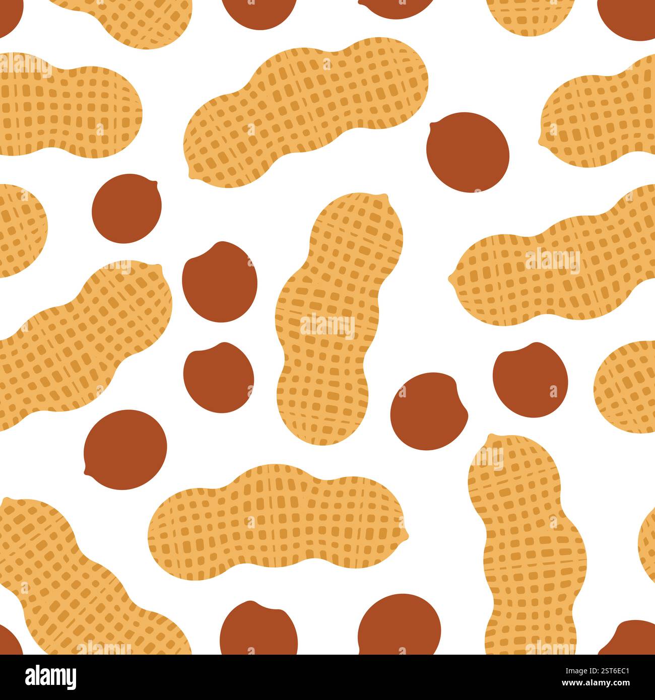 Peanut pattern seamless. Groundnut background Stock Vector Image & Art ...
