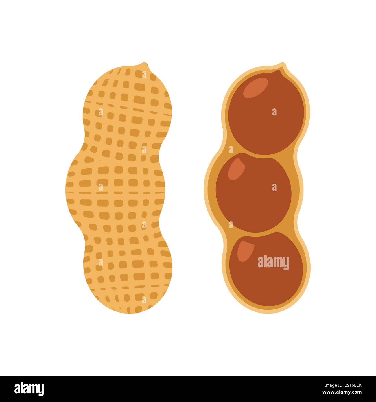 Tasty peanut set isolated Stock Vector Images - Alamy