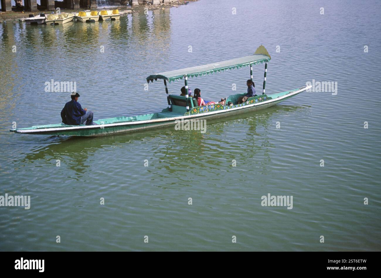 Boating in godisar lake, jaisalmer, rajasthan, india Stock Photo - Alamy