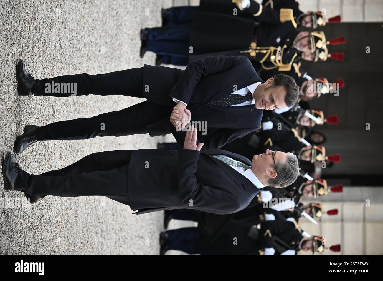 Paris, France. 17th Feb, 2025. French President Emmanuel Macron ...