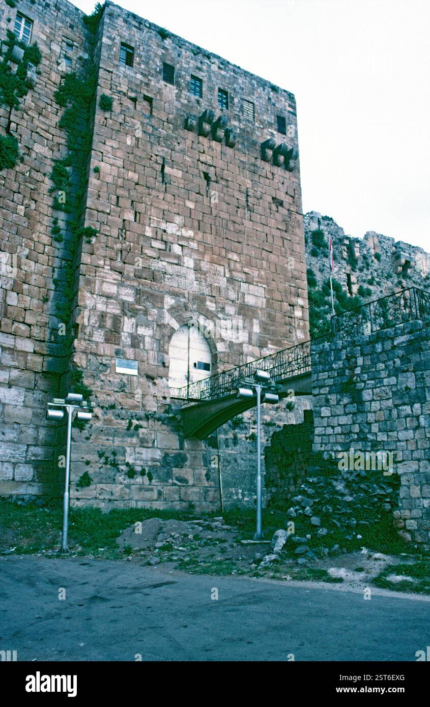 Main gate, Eastern rise, castle, Krak des Chevaliers, Homs, Syria, May ...