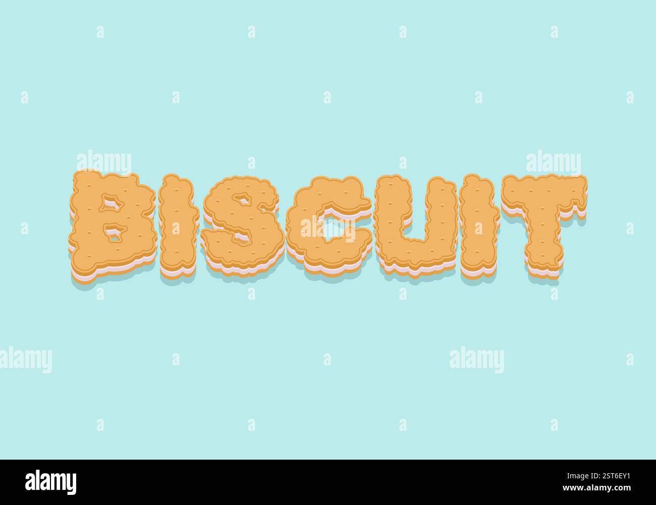 Biscuit lettering. Letters from cookies Stock Vector Image & Art - Alamy