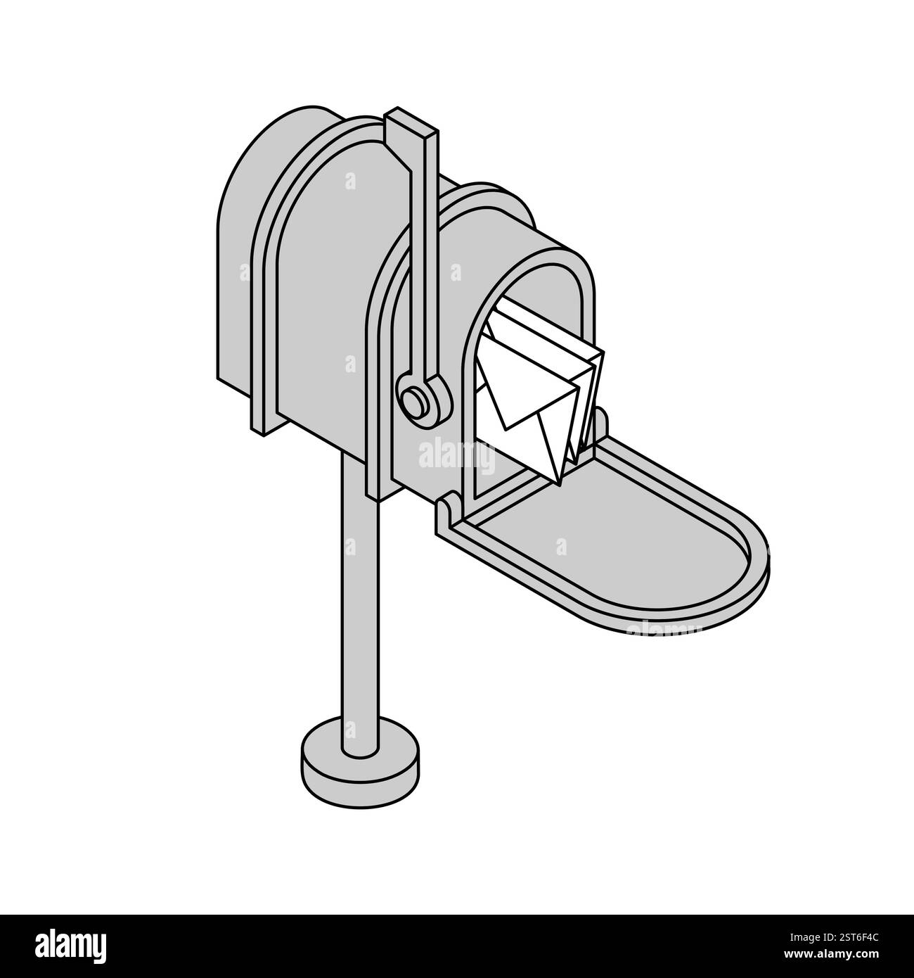 Mailbox sign icon. iron letter box symbol Stock Vector Image & Art - Alamy