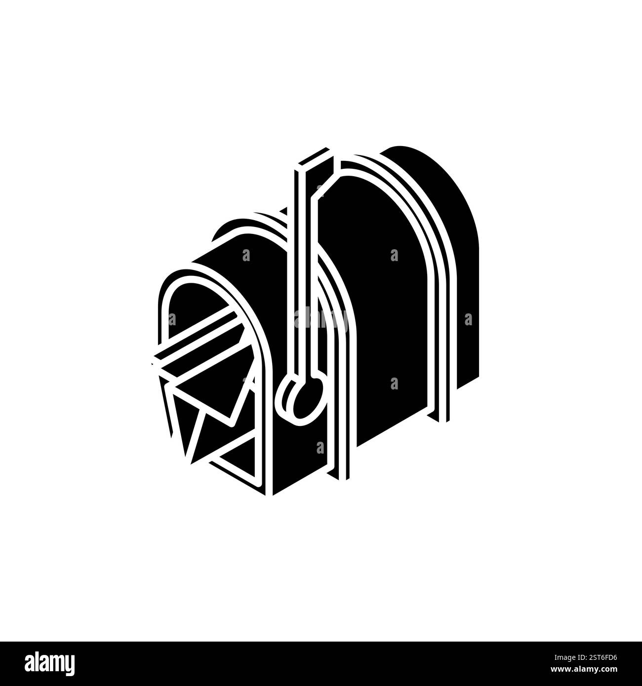 Mailbox sign icon. iron letter box symbol Stock Vector Image & Art - Alamy