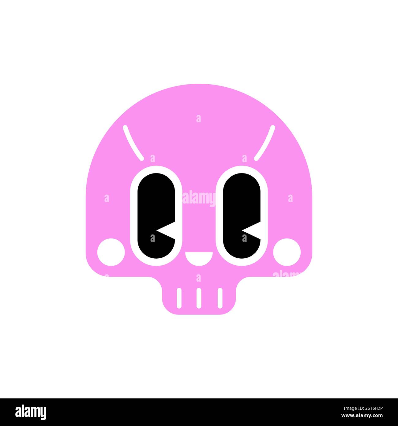 Cute skull isolated. nice skeleton head Stock Vector Image & Art - Alamy