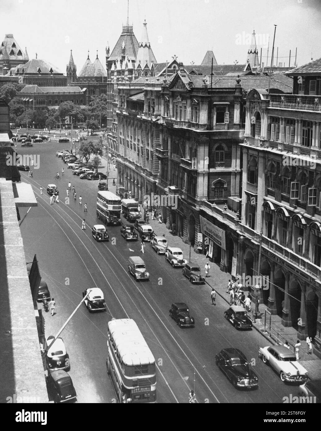 Dadabhai Naoroji Road, Bombay, Mumbai, Maharashtra, India, Asia, 1952 ...