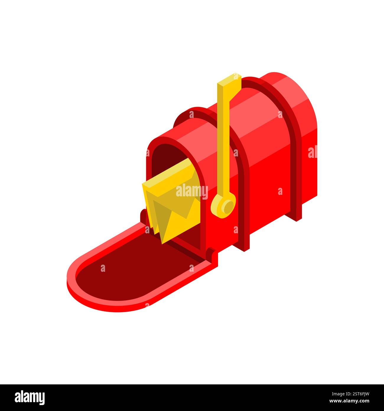 Red letter box letterbox Stock Vector Images - Alamy