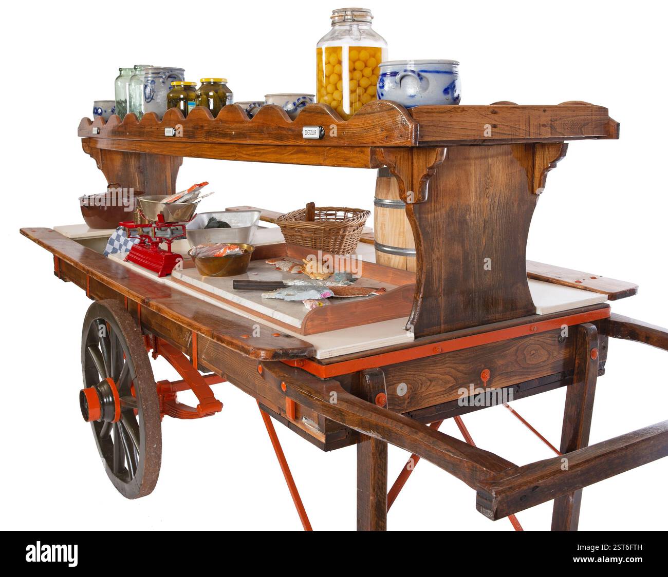 Different kinds of historic and antique Dutch push carts of different ...
