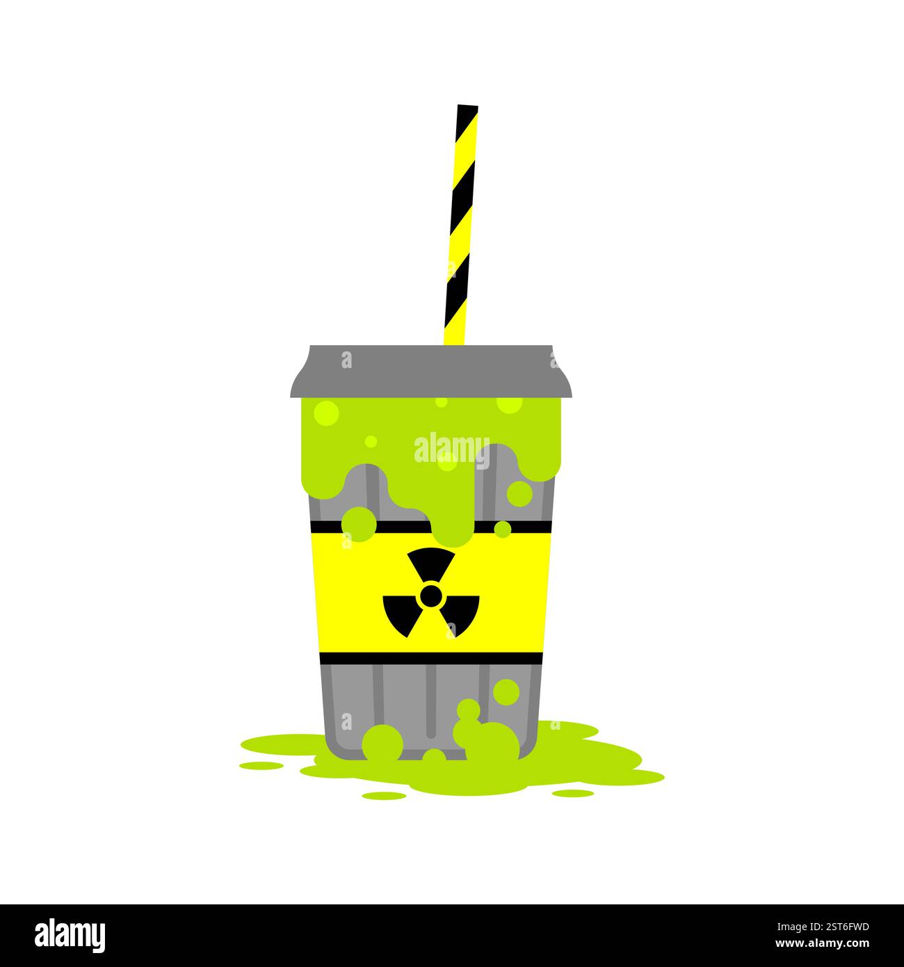 Toxic Cocktail. Biohazard Drink Green. Danger Stock Vector Image & Art ...