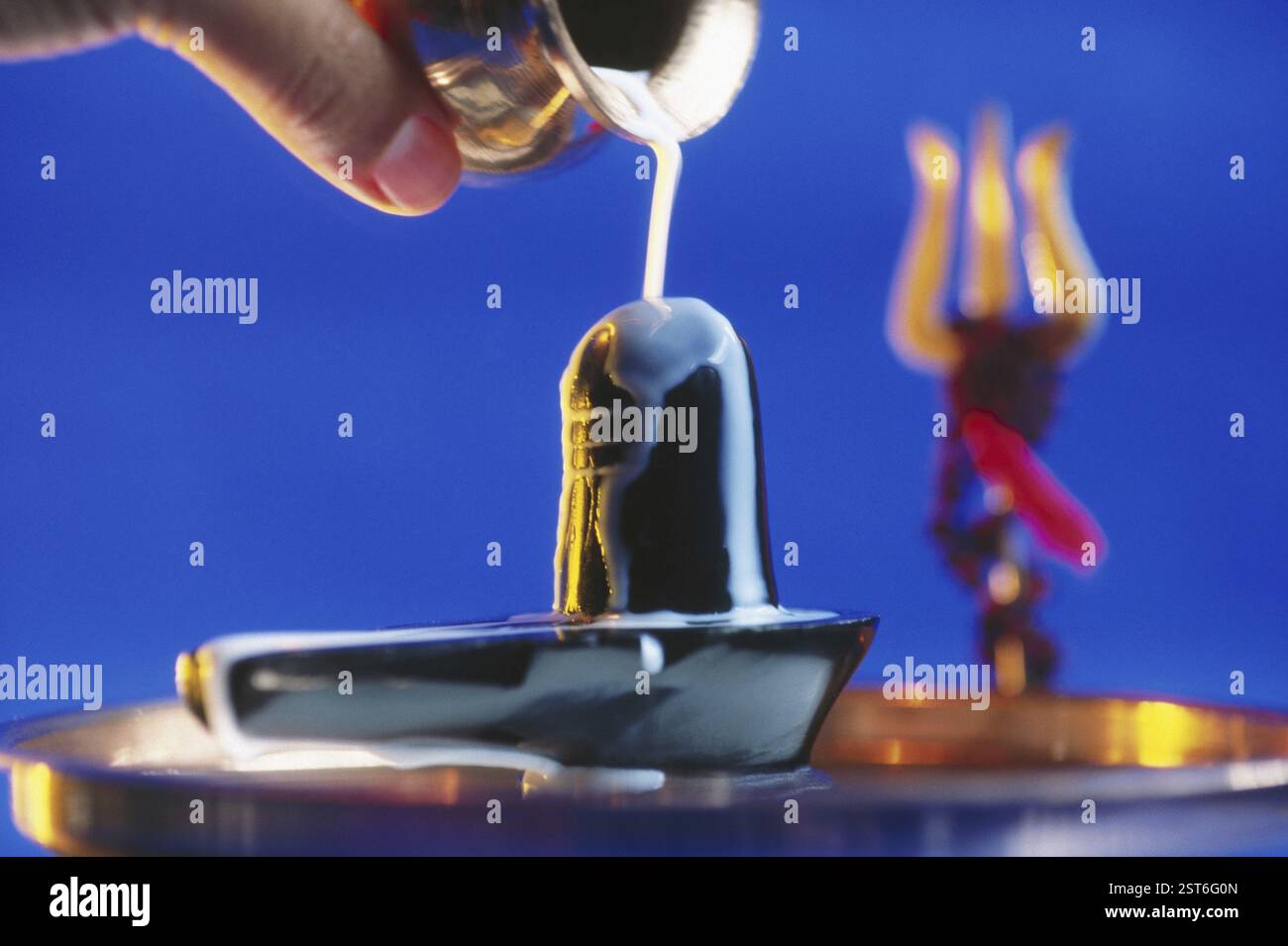 Mahashivaratri festival, Worship of God Shiva Linga, Woman Pouring Milk ...