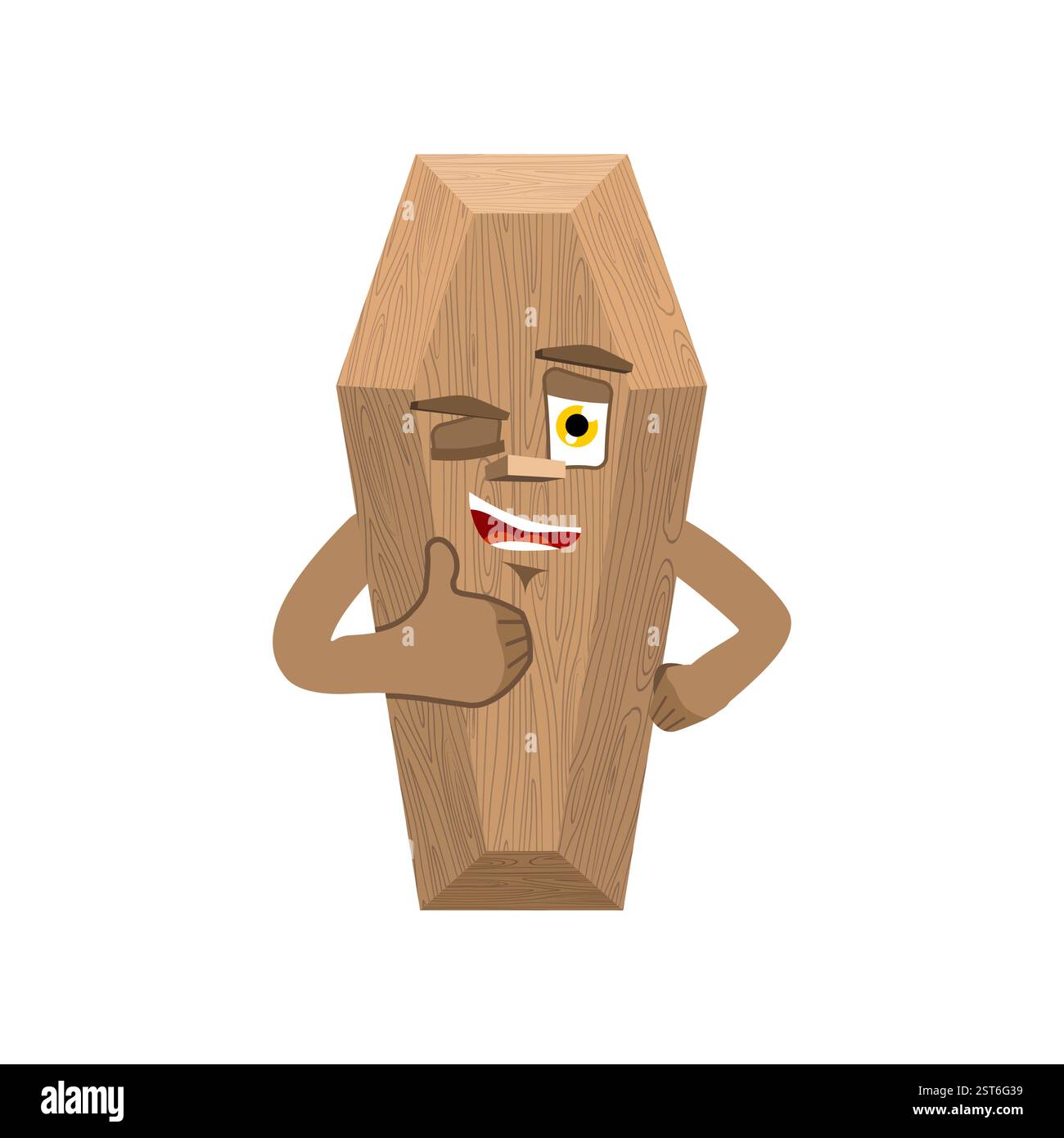 Coffin thumbs up and winks emoji. casket happy emoji Stock Vector Image ...
