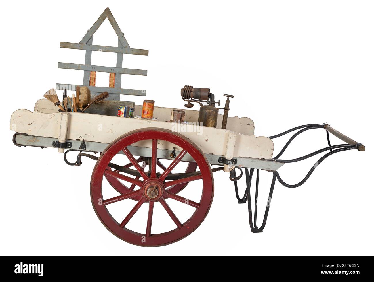 Different kinds of historic and antique Dutch push carts of different ...