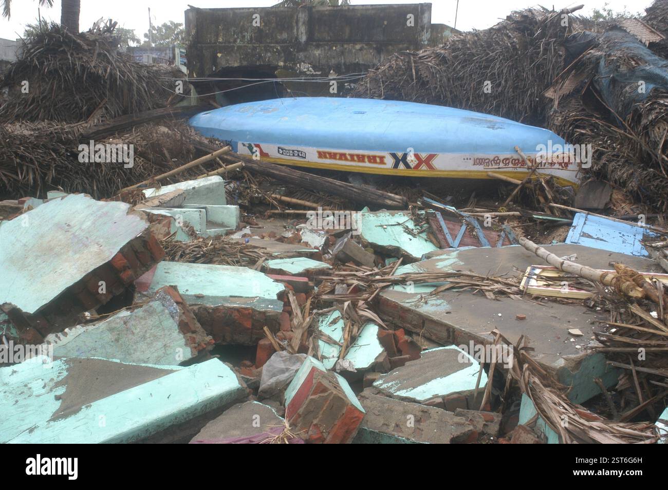 Damage, Natural Disaster Tsunami Earthquake on Sea Floor, Nagapattinum ...