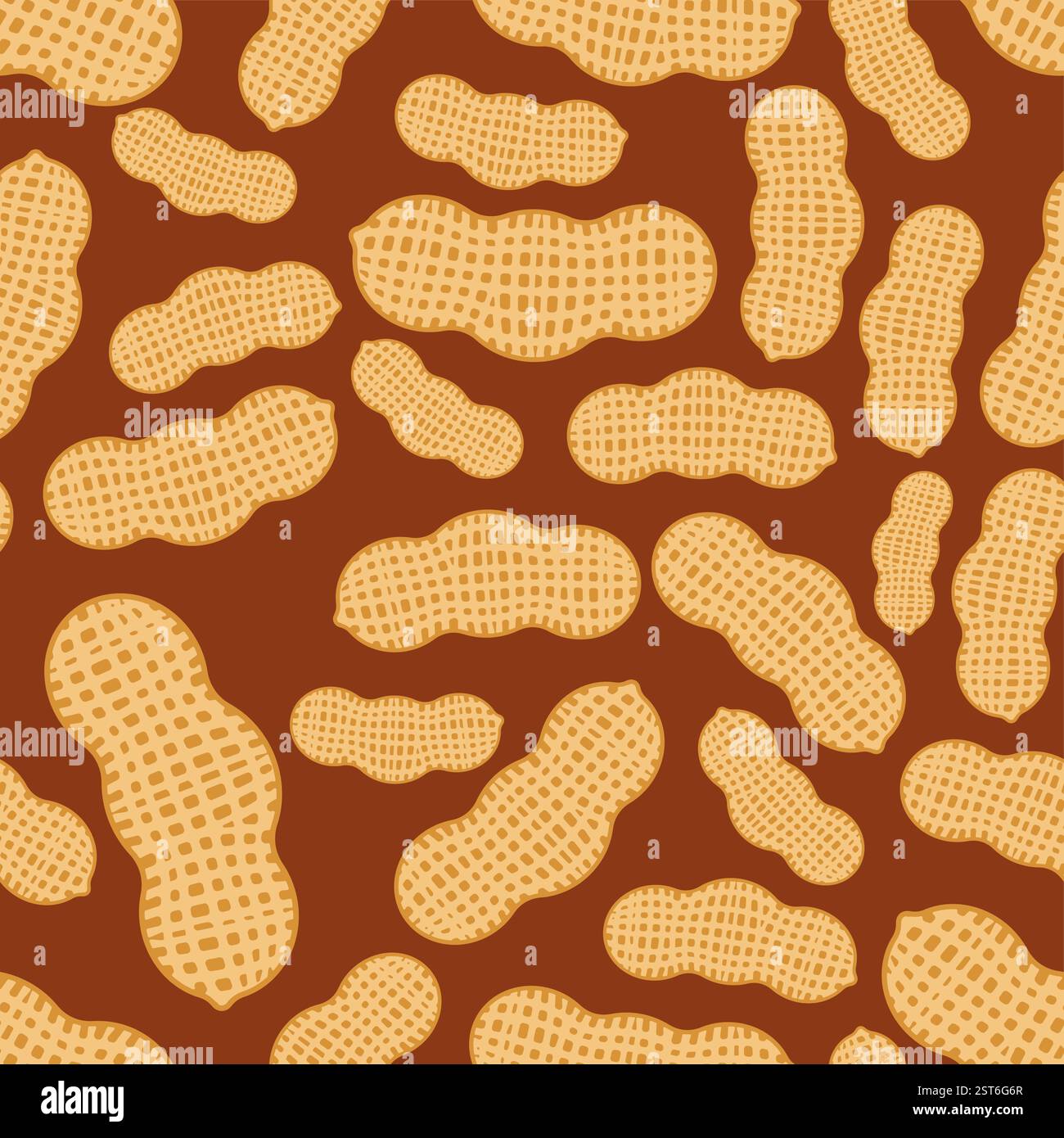 Peanut pattern seamless. Groundnut background Stock Vector Image & Art ...