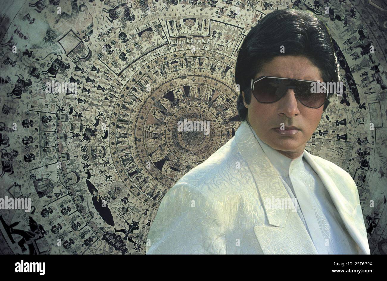 South Asian, Indian Bollywood Film Star Actor Amitabh Bachchan with his ...