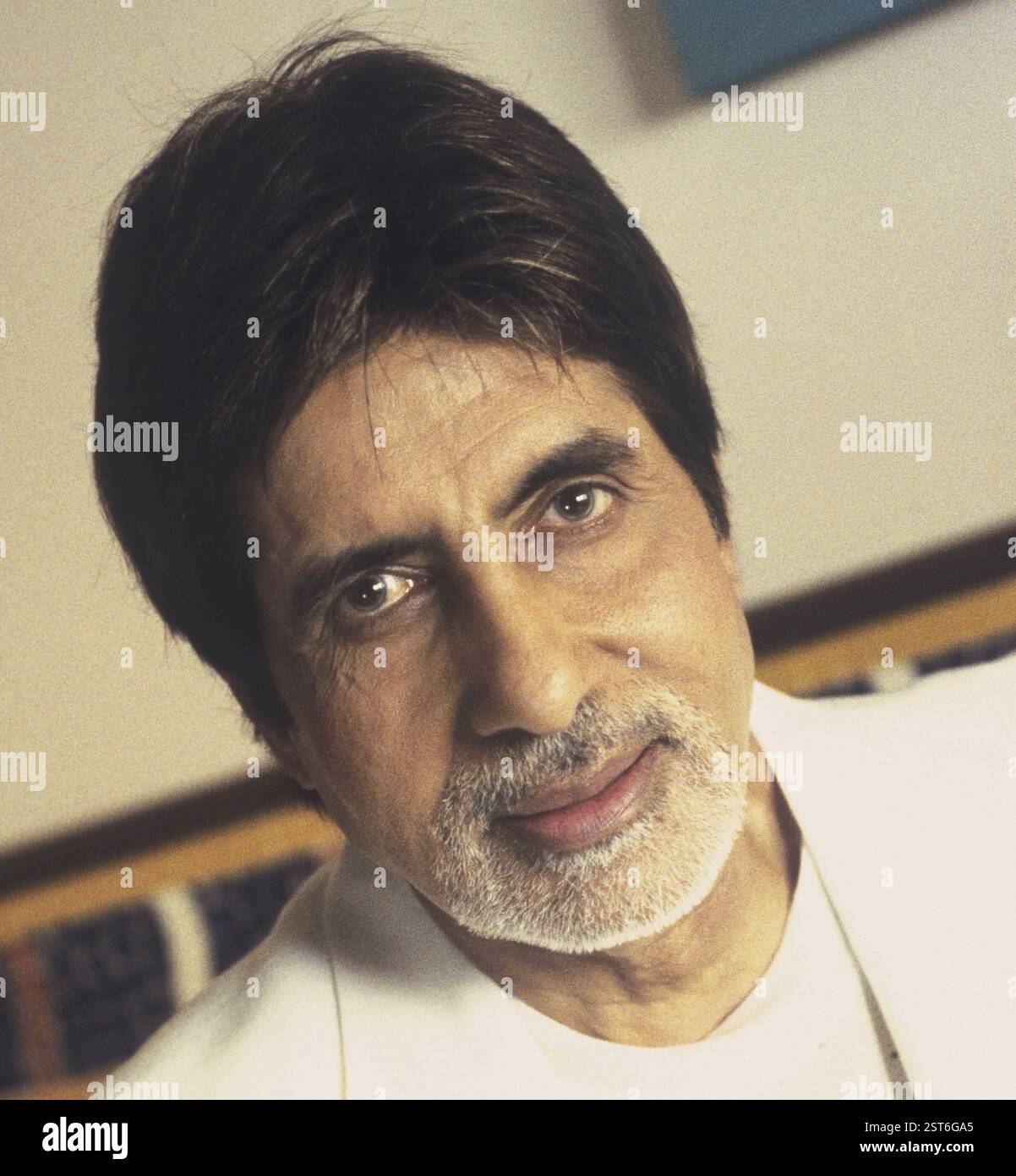 South Asian, Indian Bollywood Film Star Actor Amitabh Bachchan smiling ...