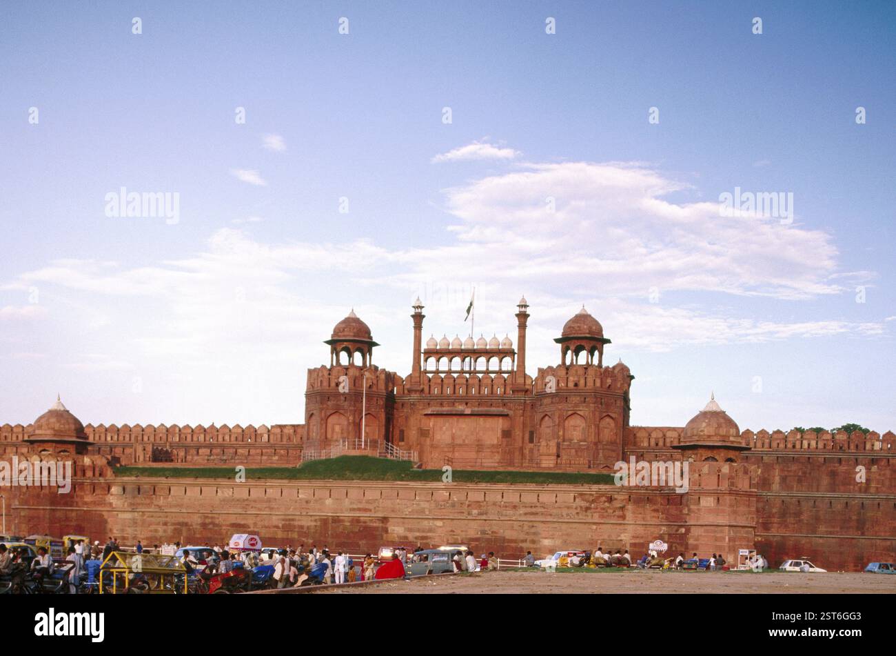 Constructions of the old indian red fort hi-res stock photography and ...
