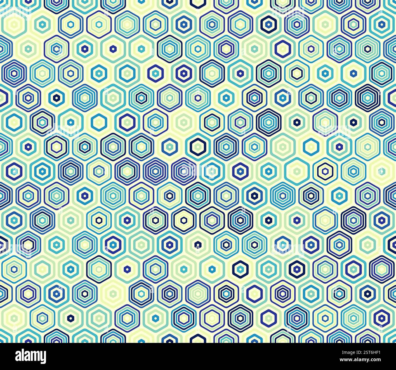 Hexagon background. Geometric shapes of varied style and color. Hexagon cells. Tileable pattern ...