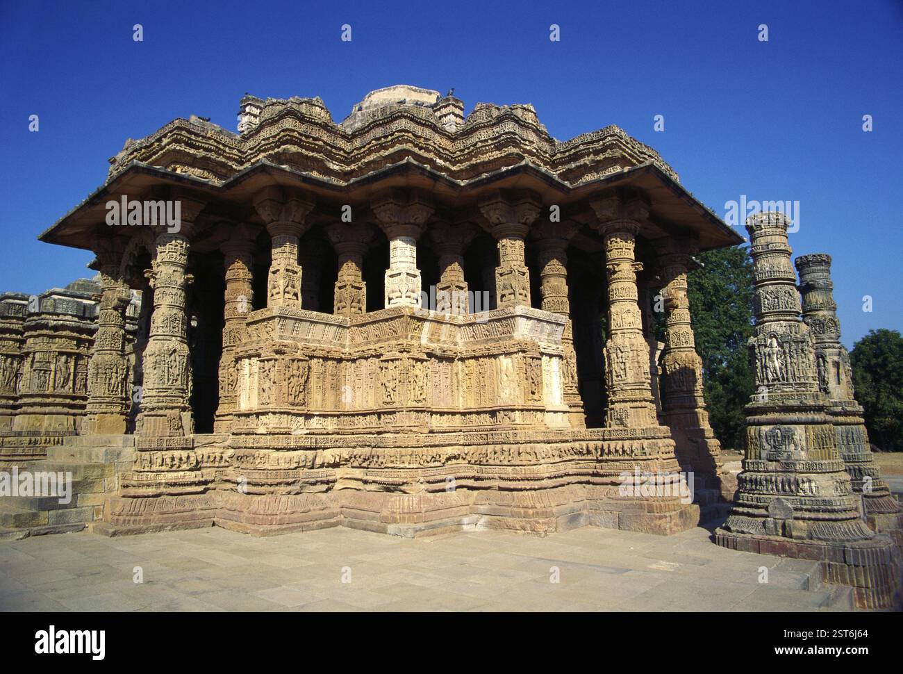 Modhera Sun temple Solanki Period 1026 AD, Gujarat, India, Asia Stock ...