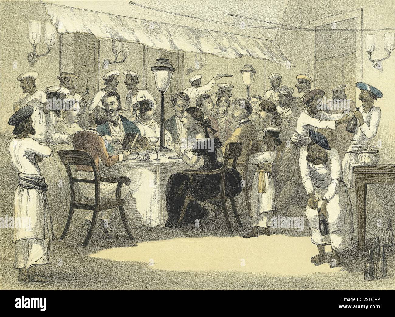Illustration Lithograph Woodcut of Life in India During British Rule ...