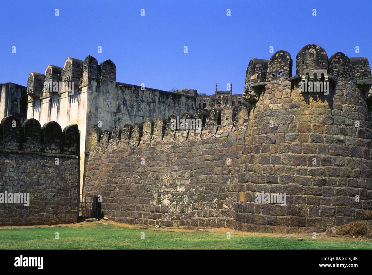 Bastion & Gate of Golconda fort, Hyderabad, Andhra Pradesh, India, Asia ...
