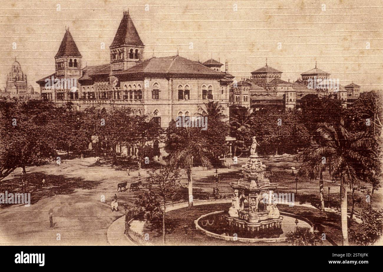 Flora Fountain post and telegraph office now called Hutatma Chowk, Fort ...