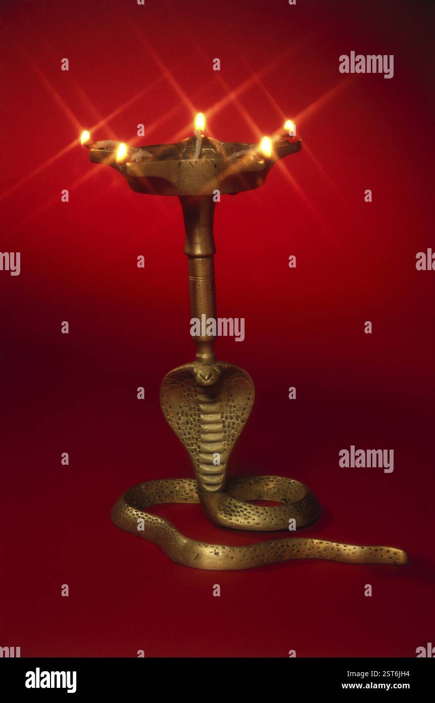 Brass Oil Lamp, Samai Stock Photo - Alamy