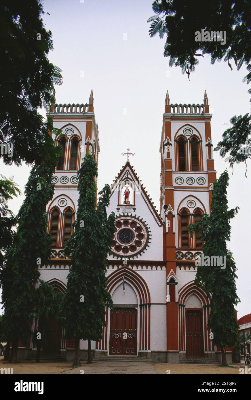 Church Pondicherry India Stock Photo - Alamy