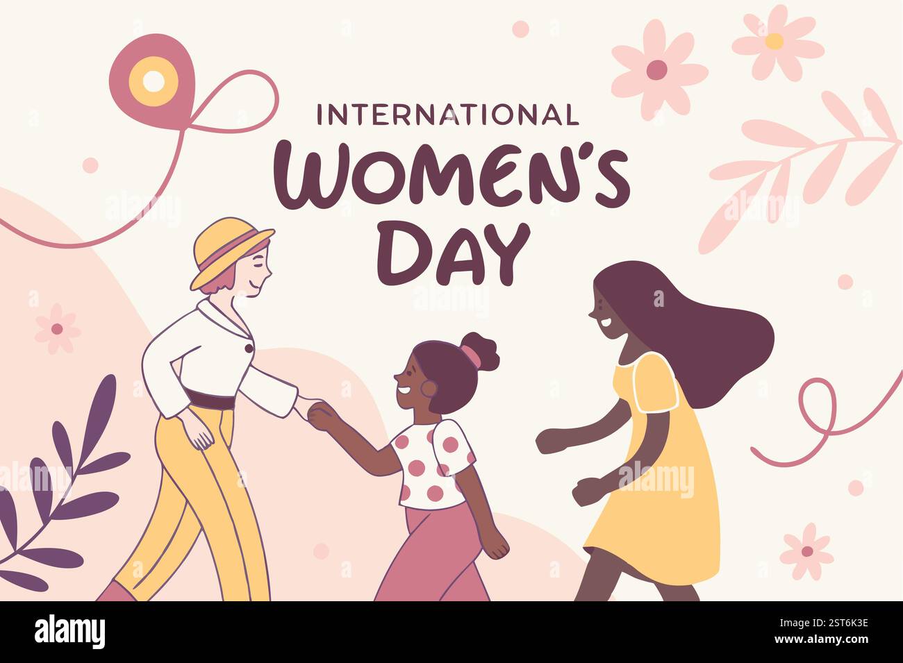 International Women's Day Vector Illustration Stock Vector Image & Art ...